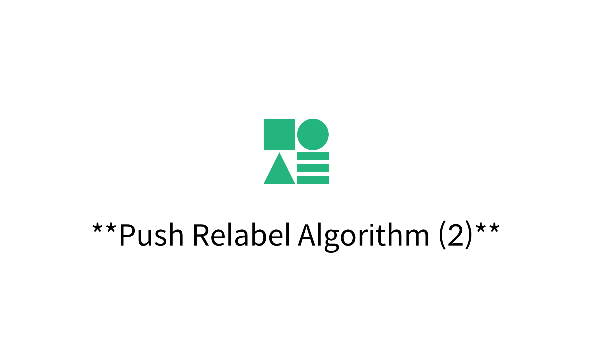 Push Relabel Algorithm (2) - mysetting